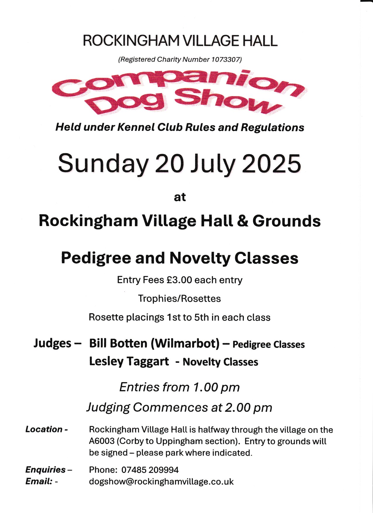 Companion Dog Show – Rockingham Village